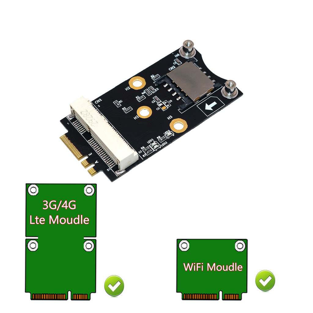 Jual M.2 Wifi Adapter Mini PCIE Wireless Network Card to M2 NGFF Key A ...