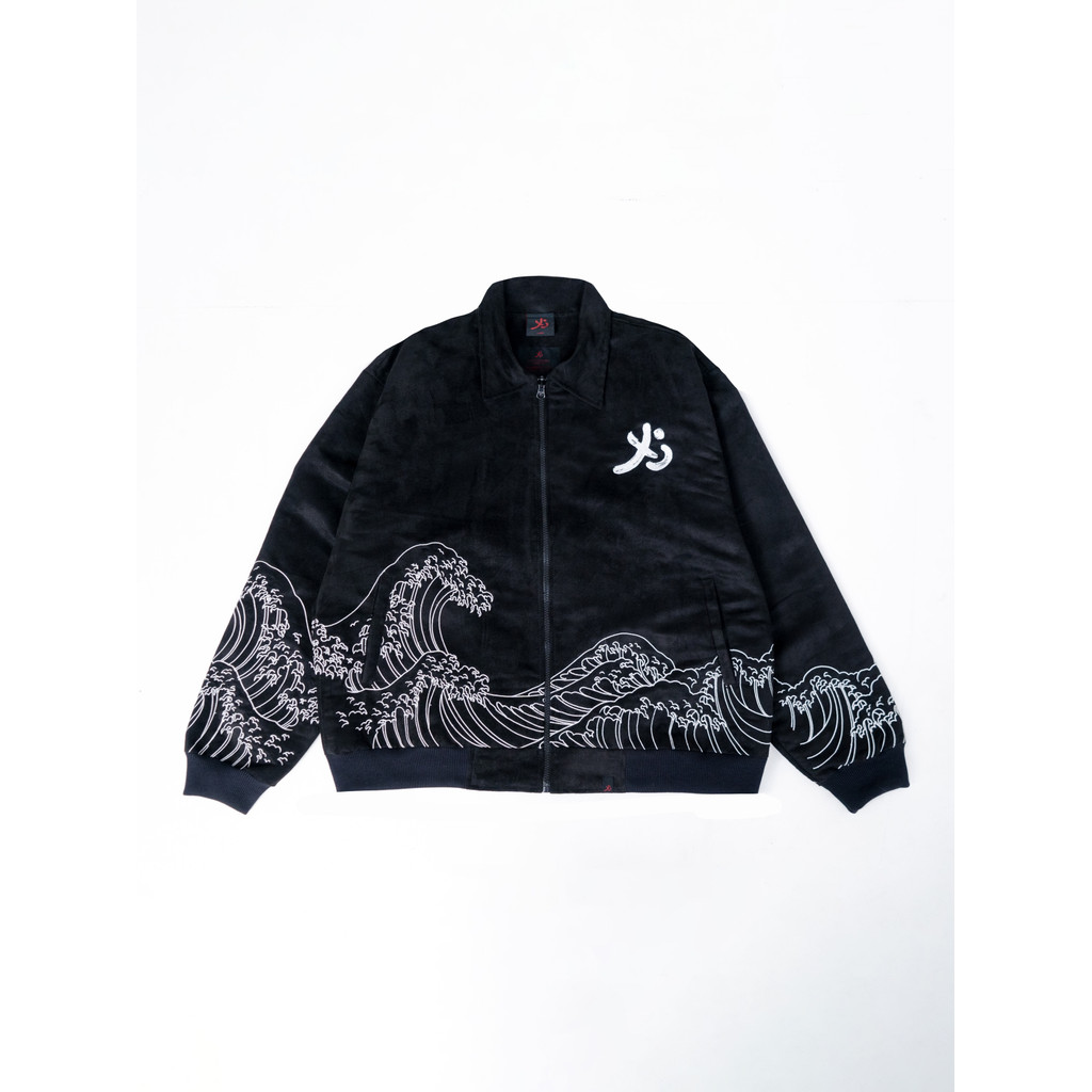 Jual YB Labs Studio - Wave Suede Jacket Black | Shopee Indonesia