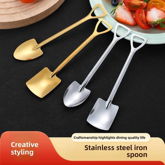 Jual Sendok Teh Dessert Stainless Steel – Spoon Sekop Mini Unik untuk ...