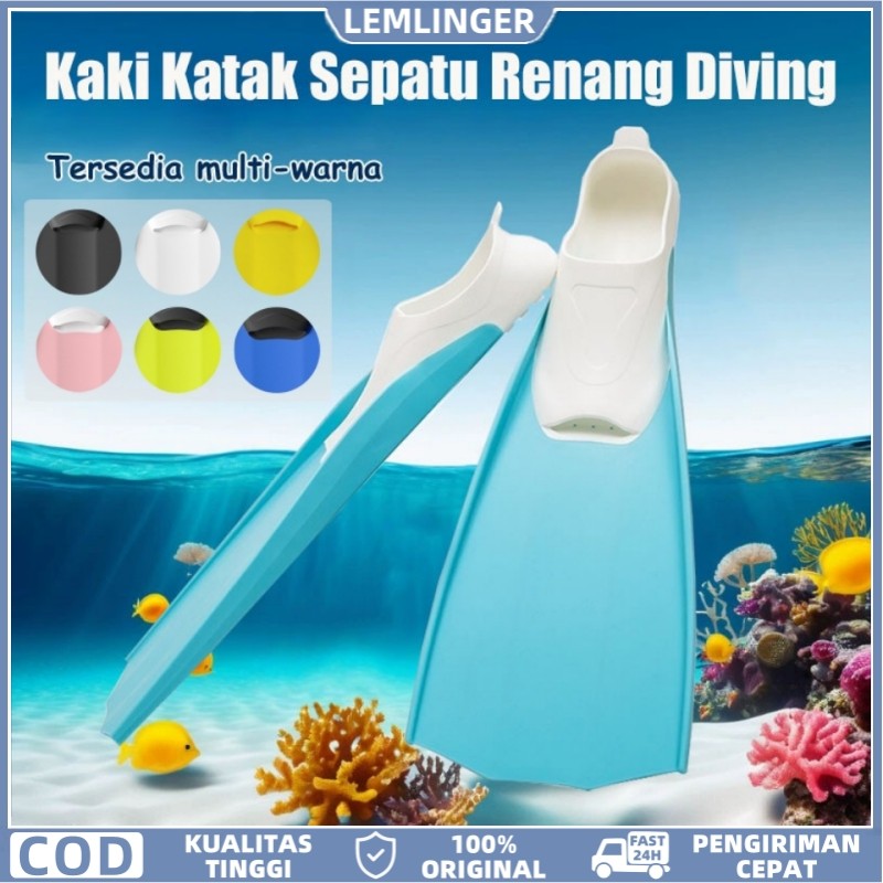 Jual 【LEMLINGER】Multi-warna Kaki Katak Sepatu Renang Diving Fin Sepatu ...