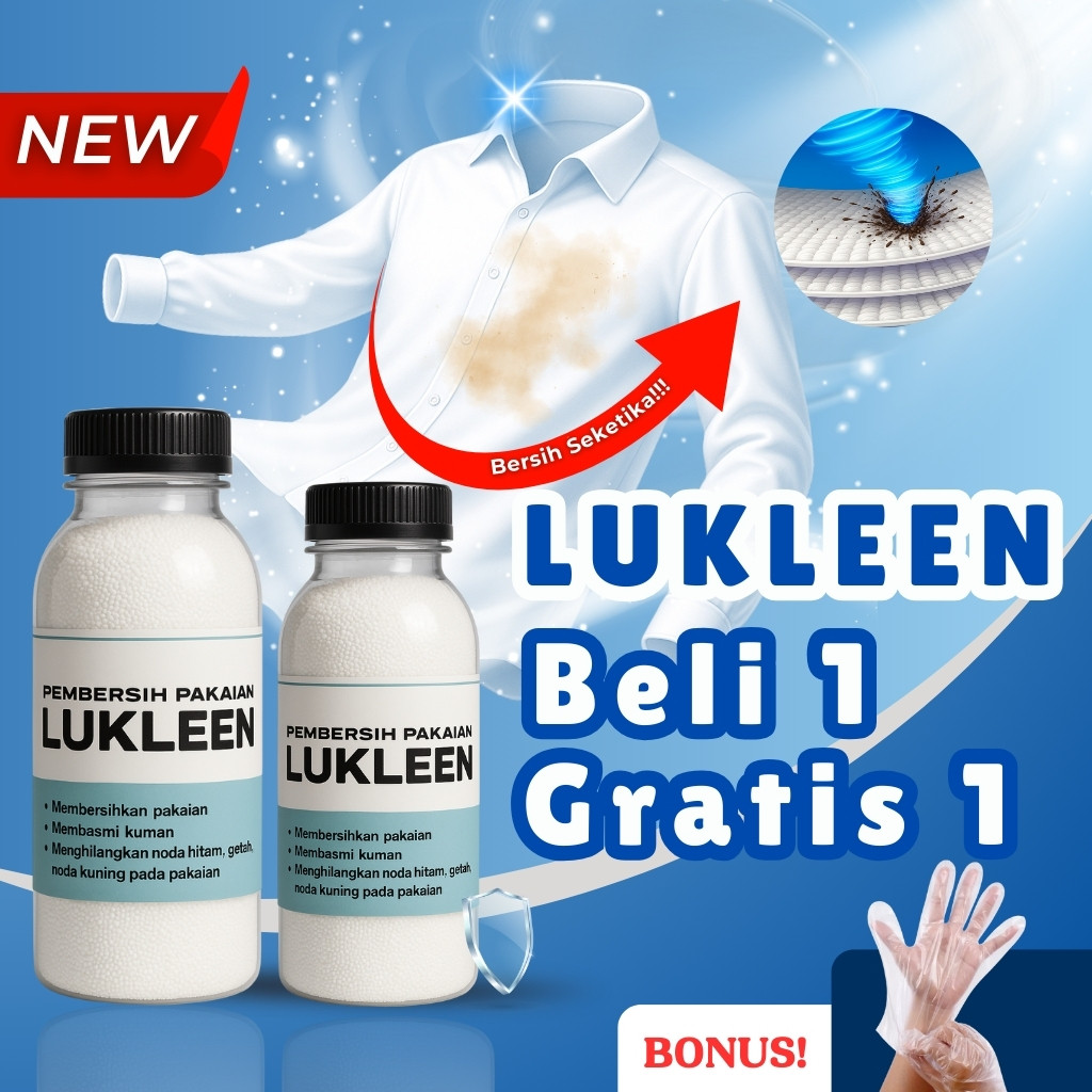 Jual BELI 1 GRATIS 1 - Lukleen Penghilang Jamur Ceti Getah Noda tanpa ...