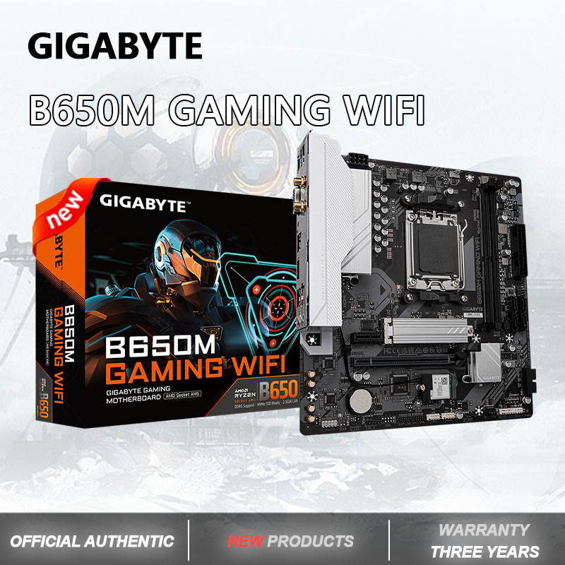 Jual GIGABYTE New B650M GAMING WIFI Motherboard 2.5G AM5 PC Gamer Micro-ATX AMD B650 DDR5 6400 ...