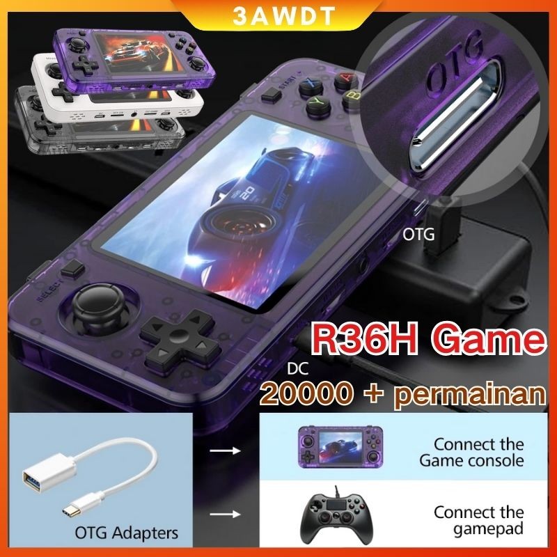Jual 【COD】Retro handheld R36H R36S Portable Include multi console /Game Retro 128GB PSP PS1 SNES ...
