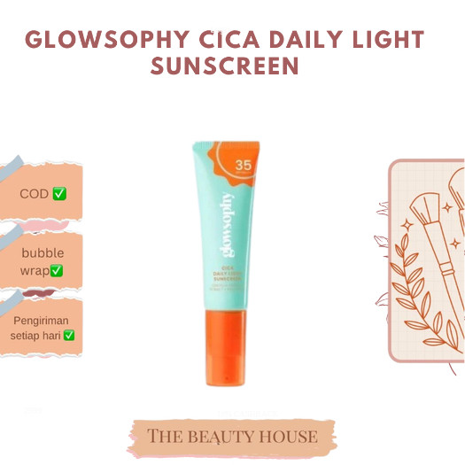 Jual Glowsophy Cica Daily Light Sunscreen SPF 35 PA+++ | Shopee Indonesia