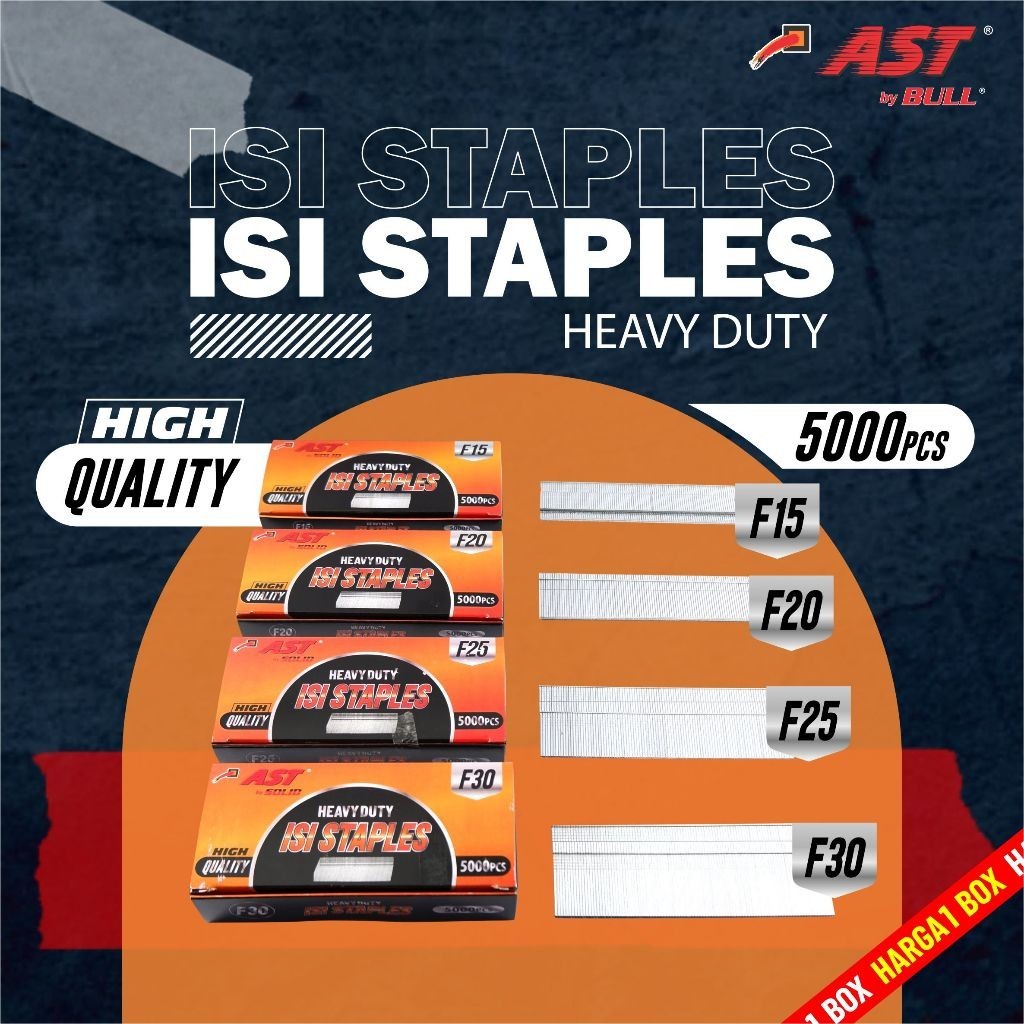 Jual Isi Refil Paku Tembak Staples I F10 F15 F20 F25 F30 - AST Air ...