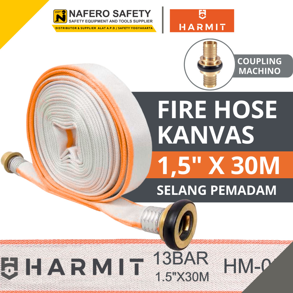 Jual Selang Hydrant Pemadam Fire Hose Kanvas 13BAR 1.5" inch x 30 Meter ...