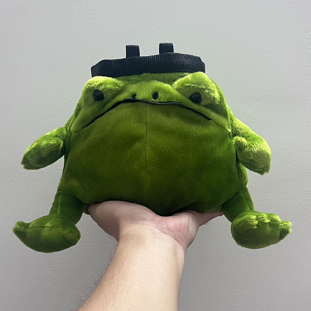 Jual Green Frog Rock Climbing Chalk Bag Climbing Rock Magnesium Powder ...