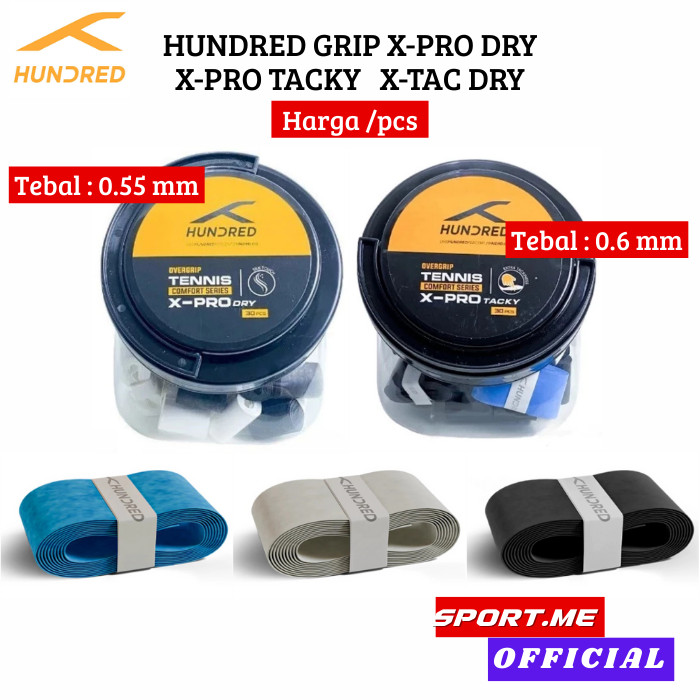 Jual [ 1 PCS ] Hundred GRIP X-PRO DRY X-PRO TACKY X-TAC DRY - Grip ...