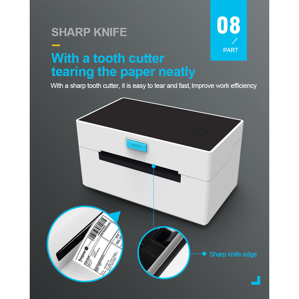 Jual Shipping Thermal High Speed Label Printer Multi-functional Label ...