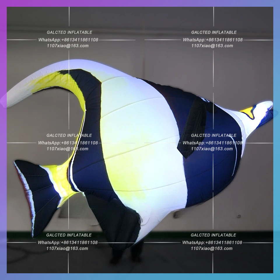Jual Inflatable Tropical Fish 2m Air Cute Personalized Lighting Blow Up ...
