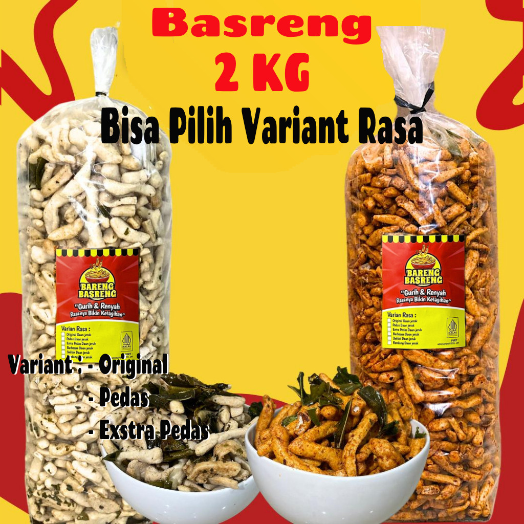 Jual Foodmart Basreng 2 kg Daun Jeruk Renyah Gurih Pedas Original Pedas ...
