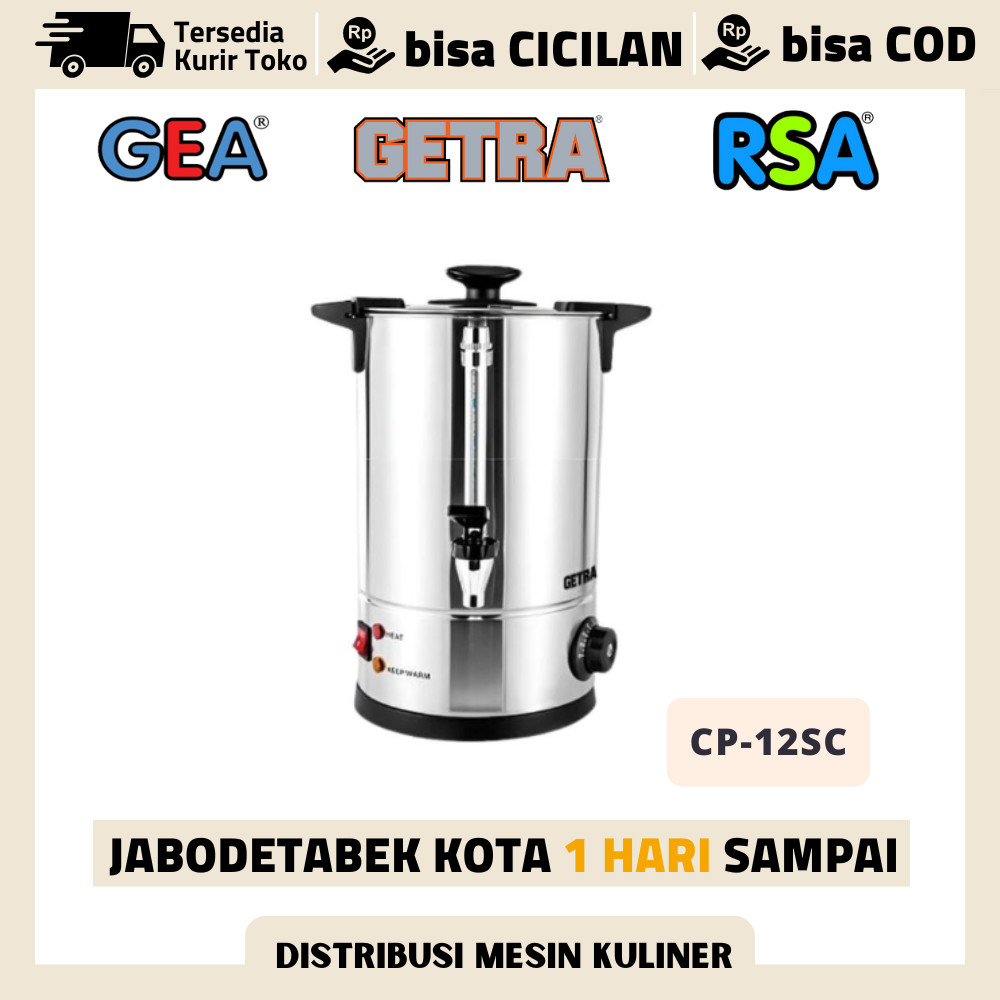 Jual Teko Listrik Getra CP-12SC Electric Coffee Tea Kapasitas 12 Liter ...