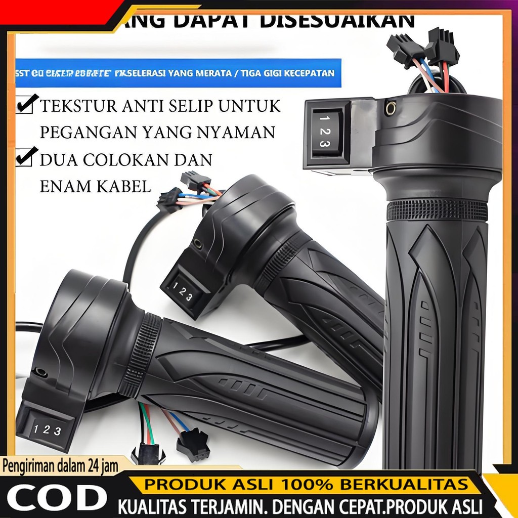 Jual COD Handle Grip Gas Sepeda Listrik 3 Speed Universal Master Tool ...