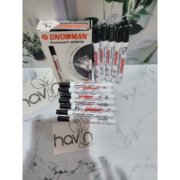 Jual (1 pc) SPIDOL SNOWMAN PERMANENT AG 12 | Shopee Indonesia