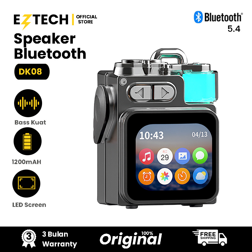 Jual EZTECH Bluetooth Speaker Mini Bass LED Display DK081 Speaker ...