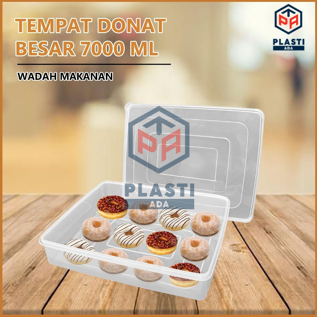 Jual TEMPAT DONAT BESAR - Wadah Makanan Serbaguna 7000ml / Kotak ...