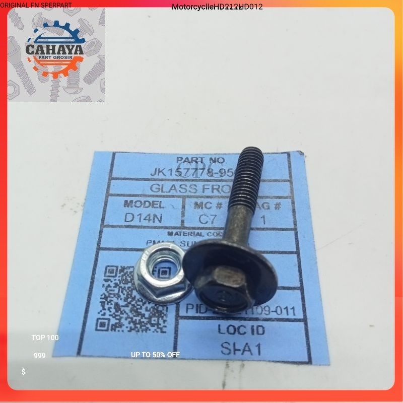 Jual baut dan mur 10 m6x35 ring paten baja BAUD 10 PANJANG 3,5CM ...