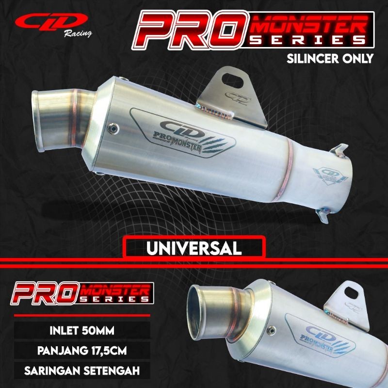 Jual SELENCER/SILENCER ONLY CLD RACING TYPE PRO MONSTER INLET 50 ...