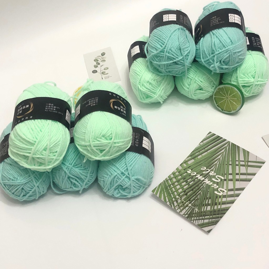Jual 10pcs 500g Hot Sale Milk Cotton Yarn Soft Warm Baby Yarn Cotton ...