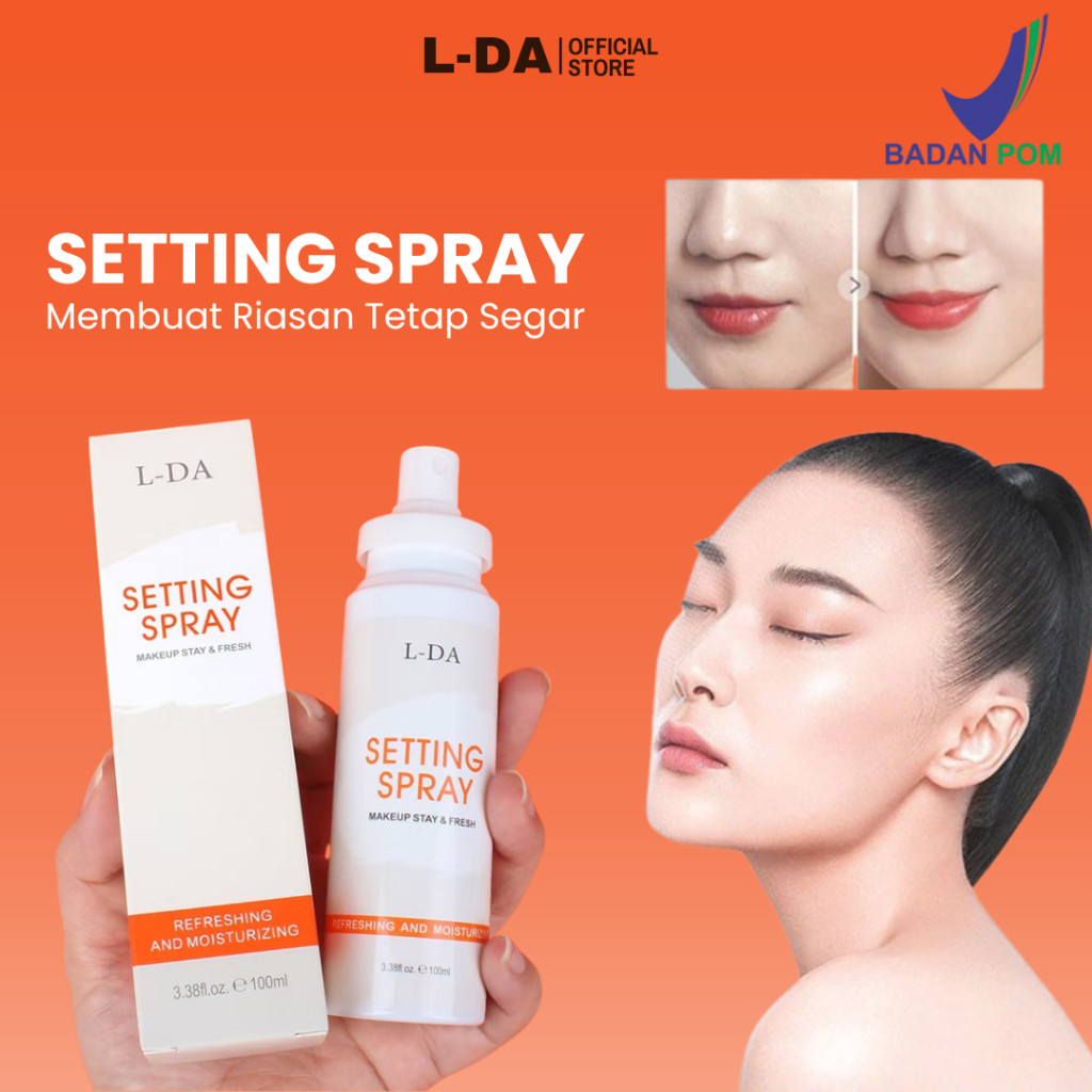 Jual L-DA Makeup Setting Spray Long Lasting Waterproof Moisturizing ...