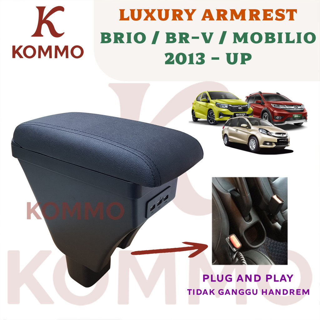 Jual KOMMO ARMREST Sandaran Tangan Arm Rest Mobil Honda Brio Mobilio ...