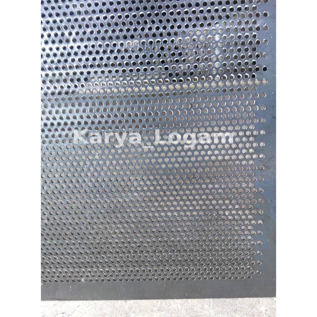 Jual Electrohomi Plat Lubang Besi / Perforated 0.8mm x 1 M x 2 M dia ...