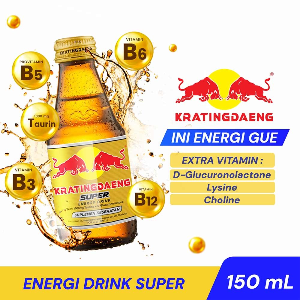Jual KRATINGDAENG ENERGY DRINK SUPER 150mL | Shopee Indonesia
