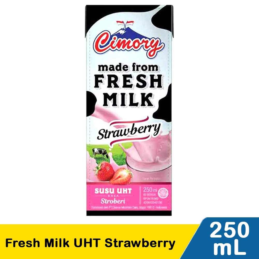 Jual CIMORY FRESH MILK UHT STRAWBERRY 250mL | Shopee Indonesia