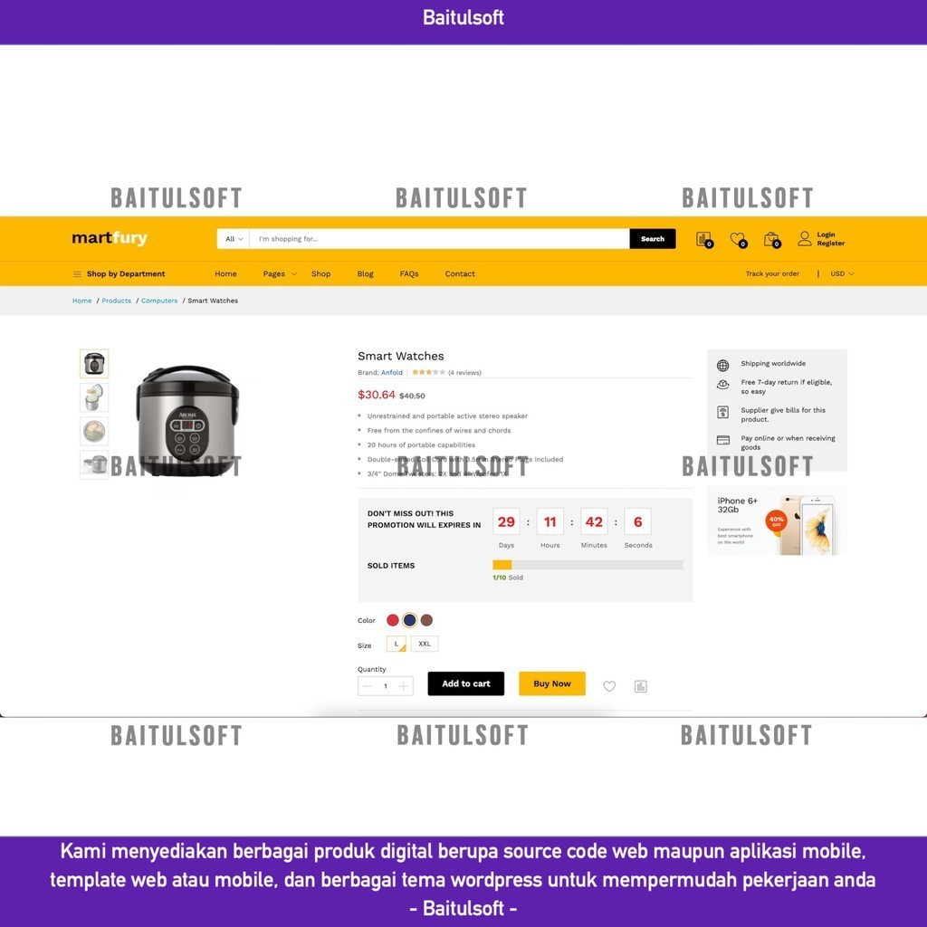 Jual SOURCE CODE APLIKASI WEB MARTFURY - MULTIVENDOR / MARKETPLACE LARAVEL ECOMMERCE SYSTEM D206 ...