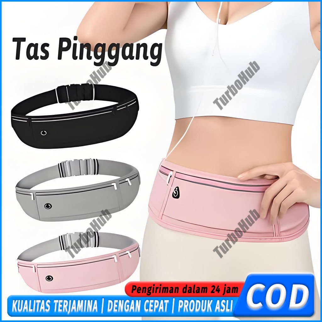 Jual Tas Pinggang Olahraga Waterproof Ringan 48cm | Waistbag Jogging ...
