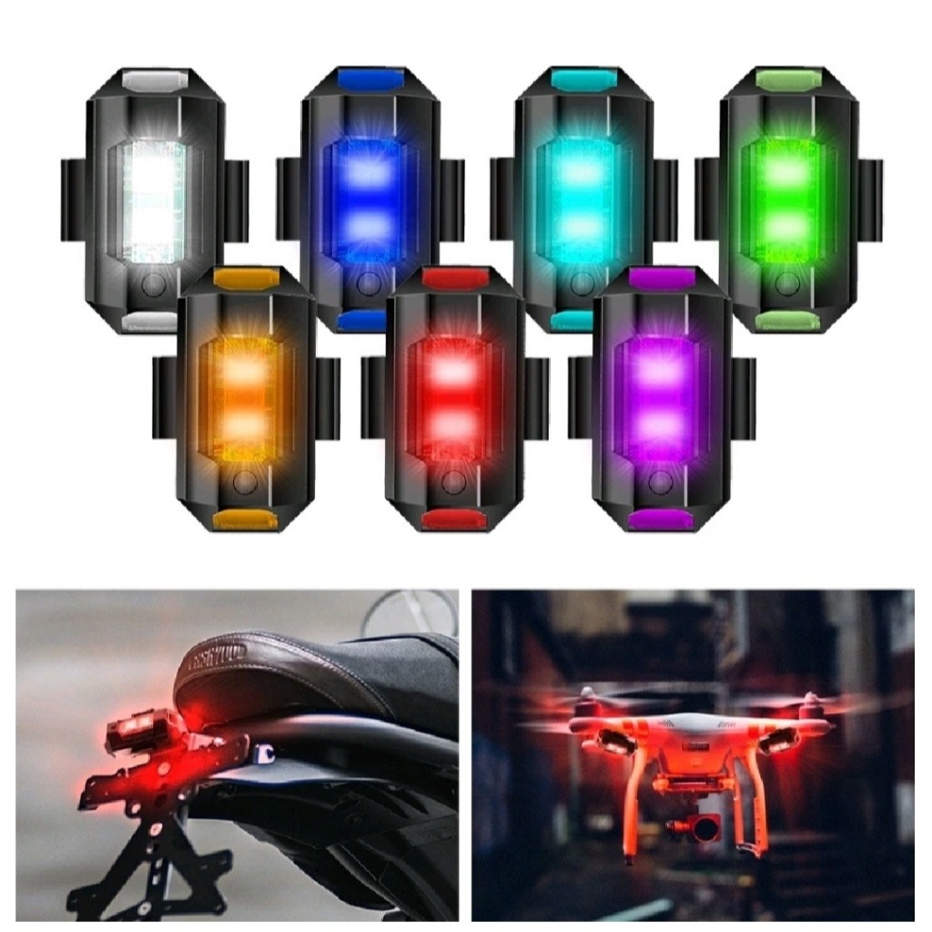Jual Lampu pesawat LED RGB bisa gedip kedip bisa Charger USB Universal ...