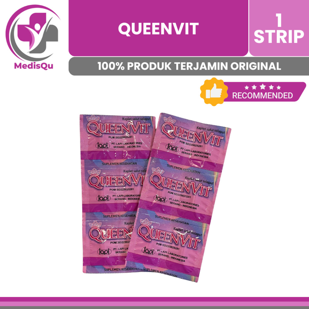 Jual QUEENVIT MULTIVITAMIN PROGRAM HAMIL - 6 Kaplet NUTRISI TERBAIK ...