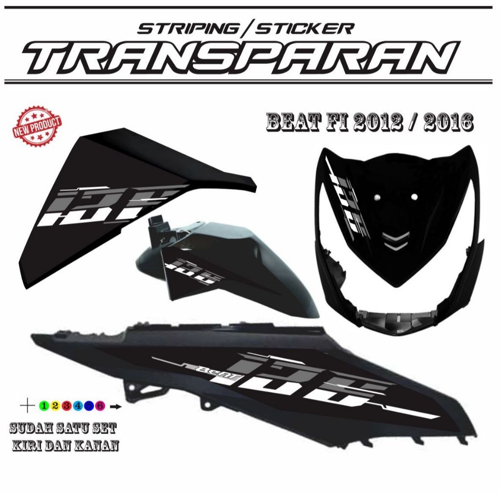 Jual STIKER TRANSFARAN BEAT FI / STRIPING BAHAN BENING TRANSPARAN BEAT ...
