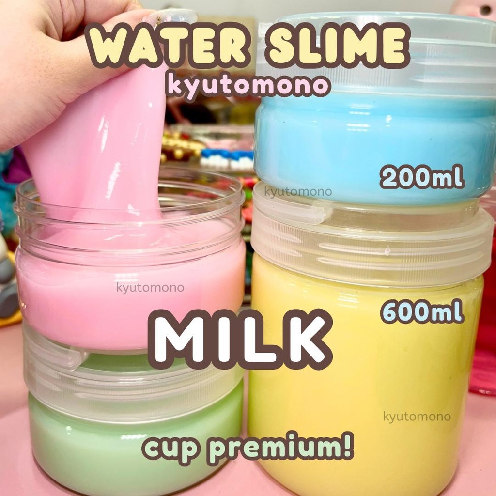 Jual PROMO KYUTOSLIME Water Slime 200ml Barrel o Slime KYUTOMONO Clear Slime Millk Slime BIG ...