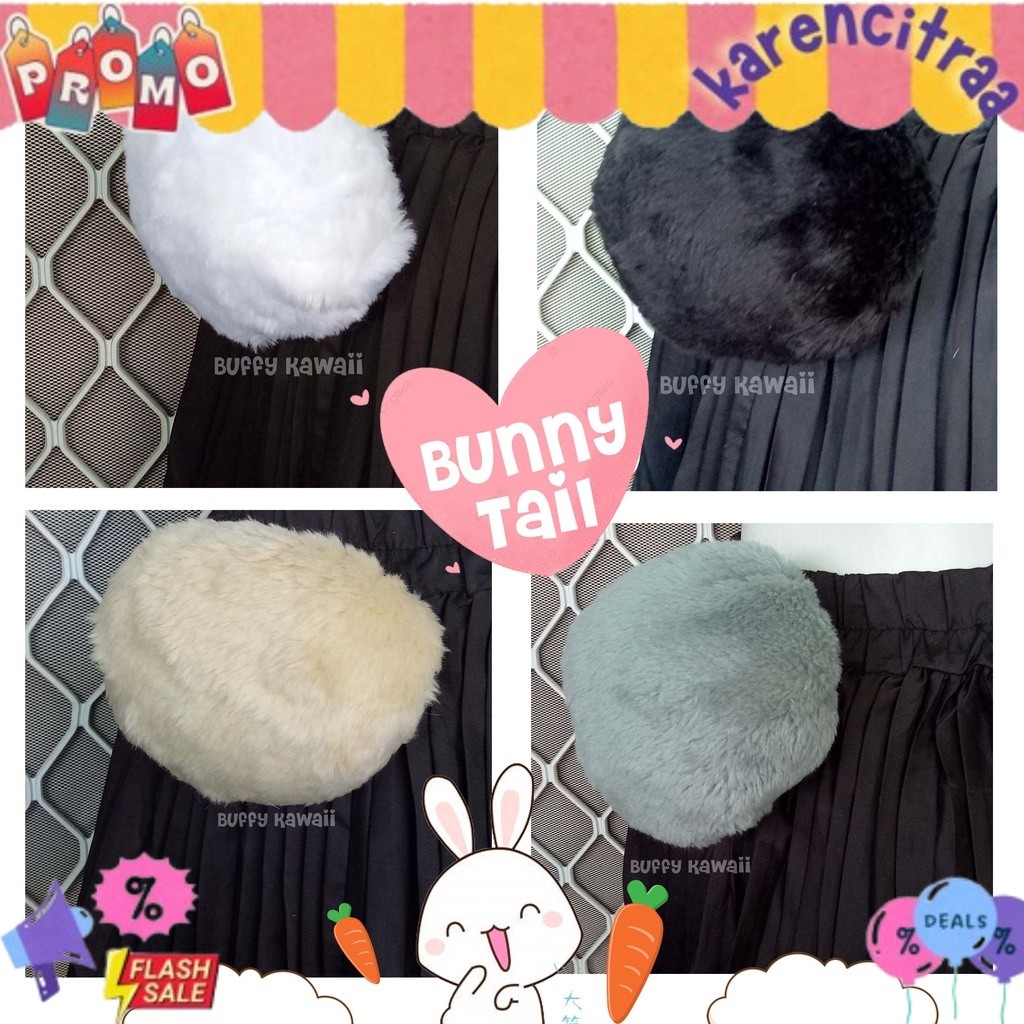 Jual Ekor kelinci halloween costume usagi cosplay rabbit bunny kawaii ...