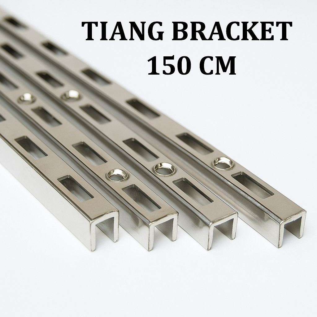 Jual Tiang Bracket Stainless Steel Rel Breket Dinding Tebal 2 Meter ...