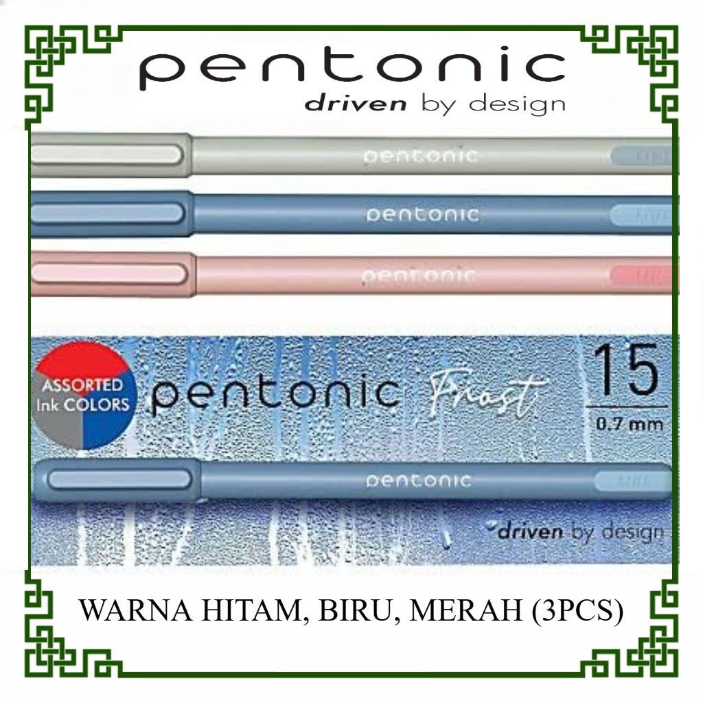 Jual Pentonic Ball Pen Frost Original 0.7 mm (3 PCS FREE 1PCS PEN ...