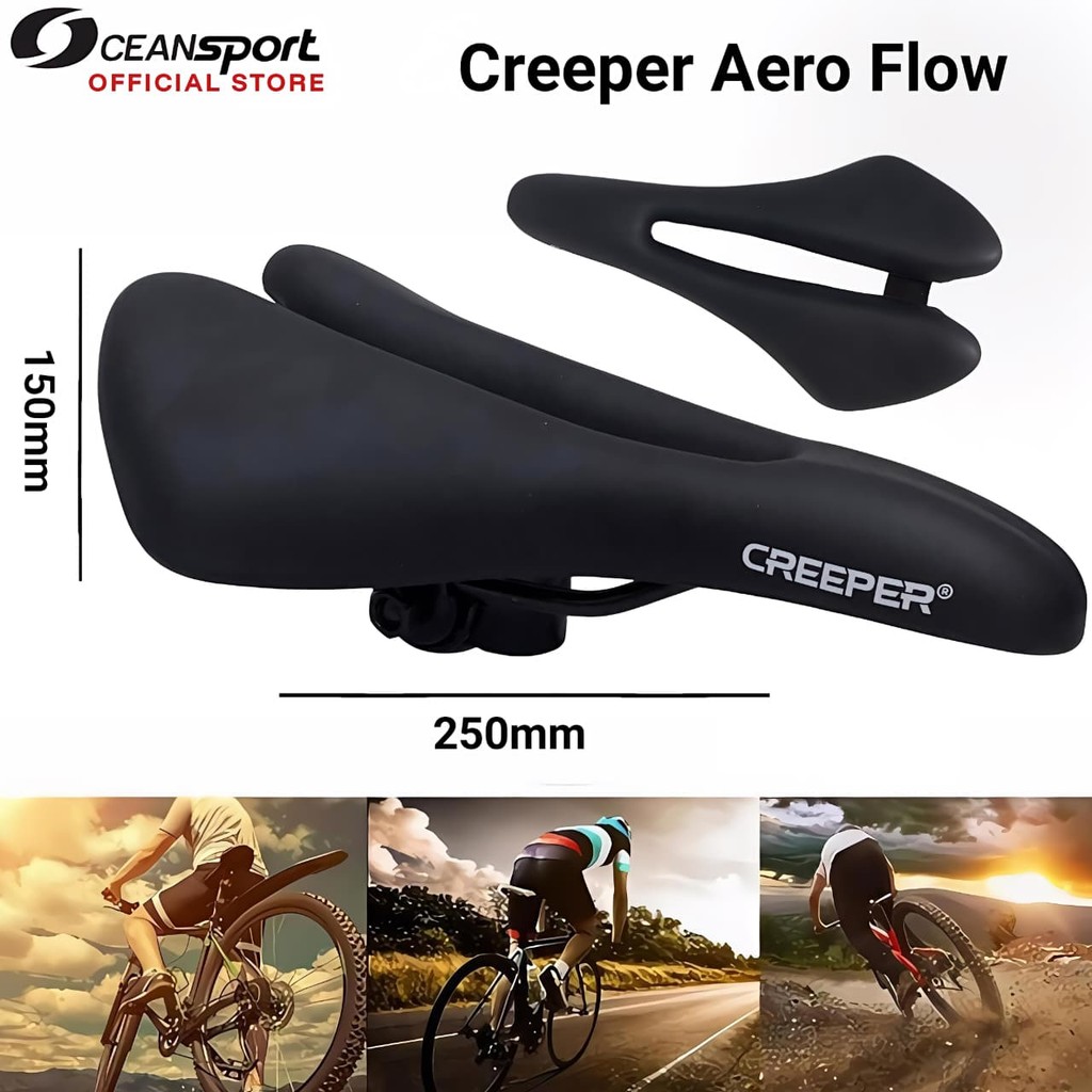 Jual OCEANSPORT-CREEPER Sadel Sepeda Saddle Jok Empuk Bicycle Roadbike ...