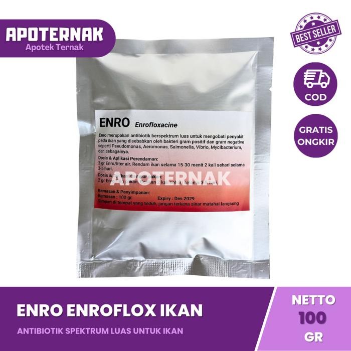 Jual ENRO 100 gram | Enro floxa cine Antibiotik Ikan Sakit Apapun ...
