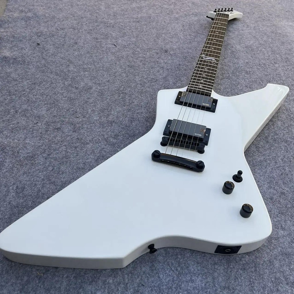 Jual ESP Snakebyte Guitar, Body, White Color, Snake Inlay, Rosewood ...