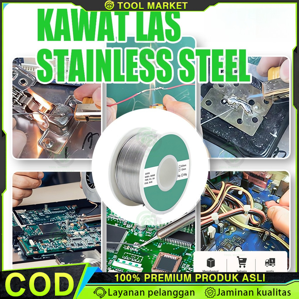 Jual Kawat Solder Stainless Steel - Untuk Las Nikel, Tembaga & Besi ...
