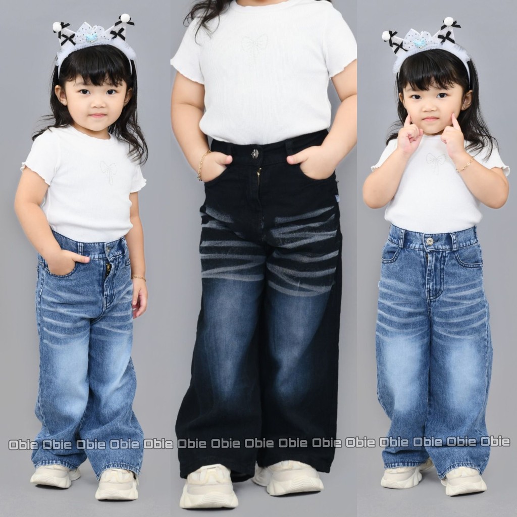 Jual baggy jeans skena anak perempuan model terbaru usia 1-17 tahun ...
