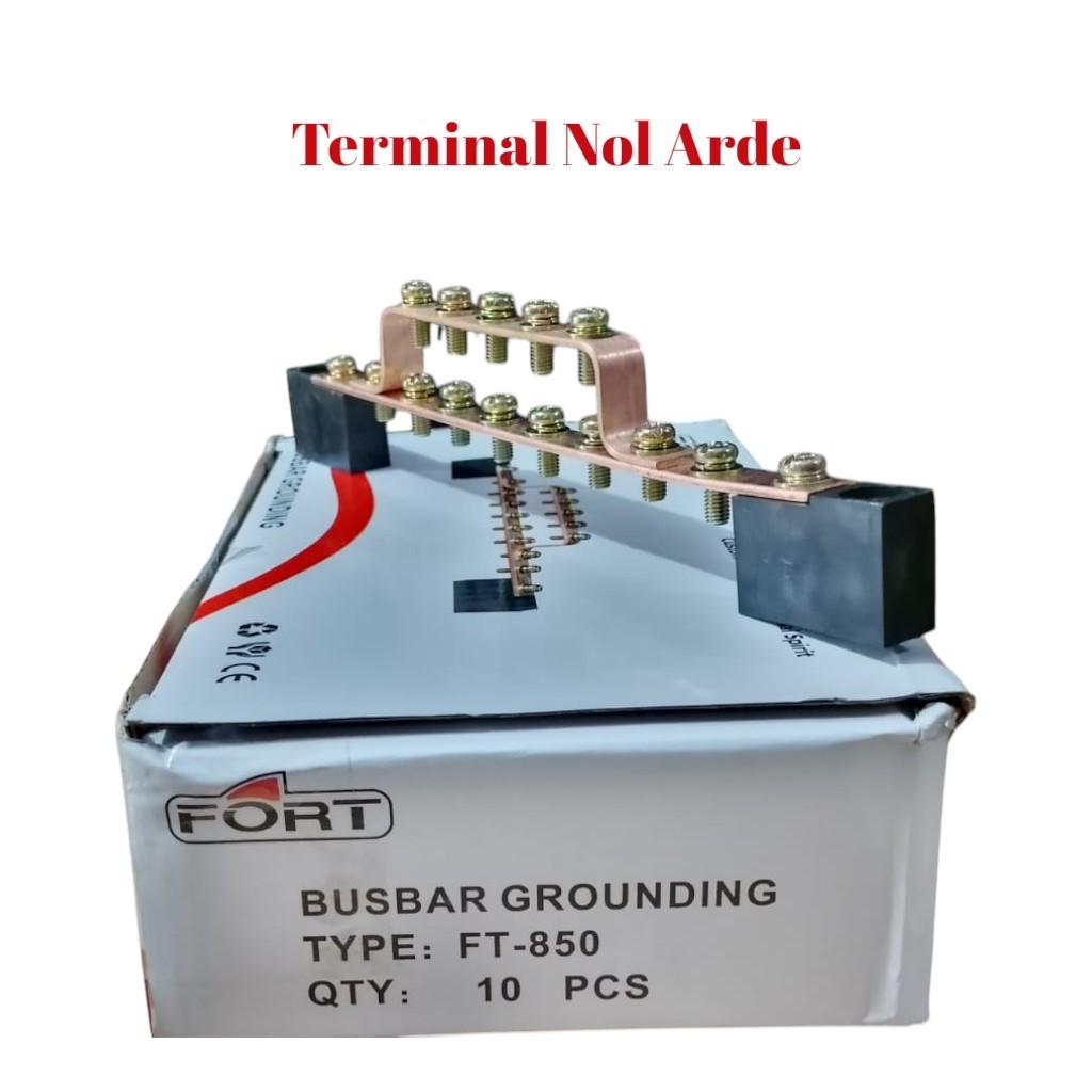 Jual FT-850 Busbar Grounding Bar Plat Tembaga / Busbar Terminal Nol ...