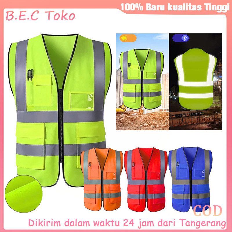 Jual ROMJI SAFETY REFLEKTIF 5 KANTONG - Rompi Safety Reflektif ...