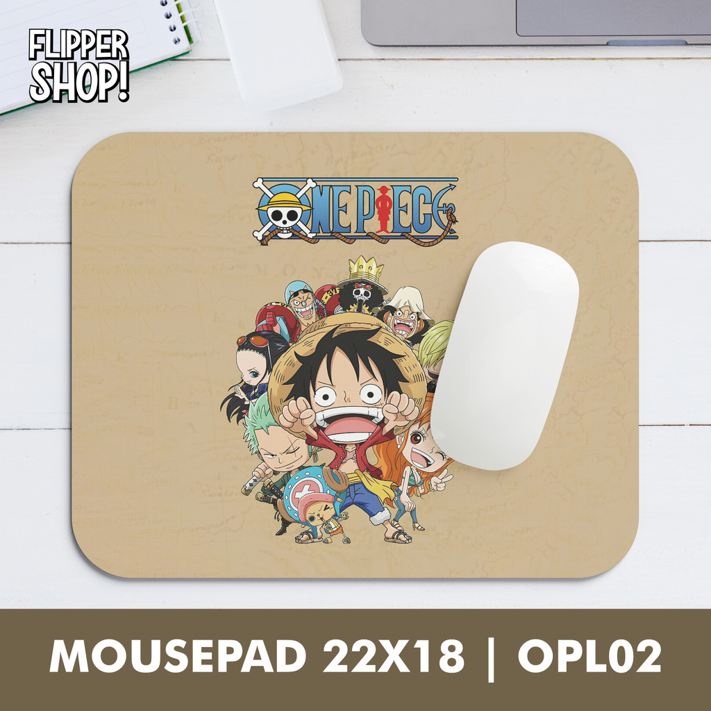 Jual Mousepad Flipper Motif Anime One Piece Luffy Gear 5 Chibi cute ...