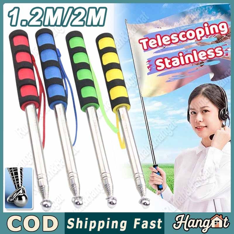 Jual [COD] 1.2M/2M Tiang Bendera Tour Guide Tongkat Tongkat Stainless ...