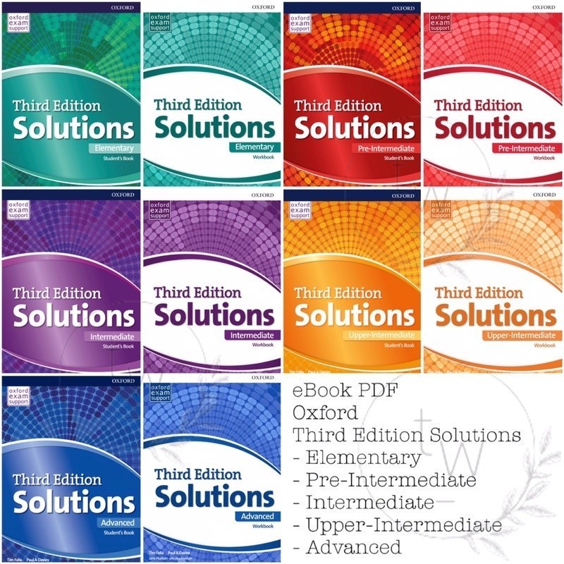 Jual Oxford Solutions (third edition) Elementary / Pre-Intermediate / Intermediate / Upper ...