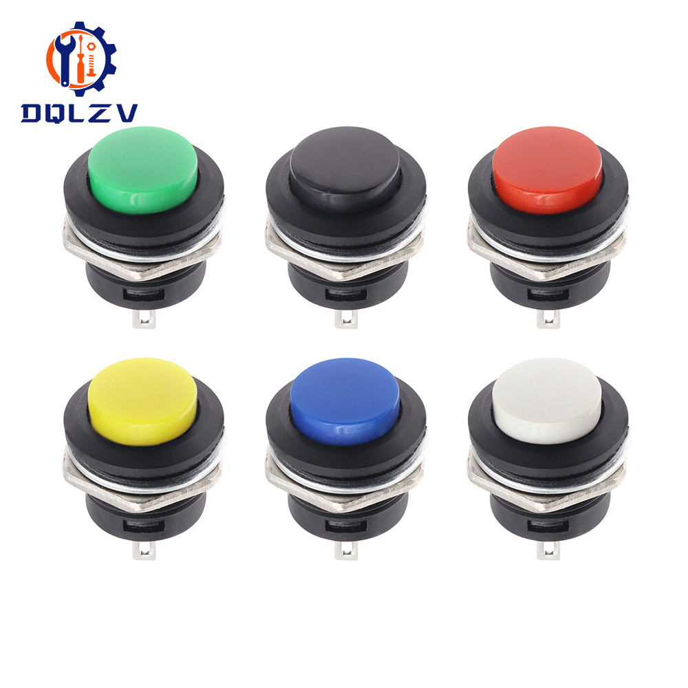 Jual Momentary Push Button Switch 16mm Momentary 6A/125VAC 3A/250VAC ...