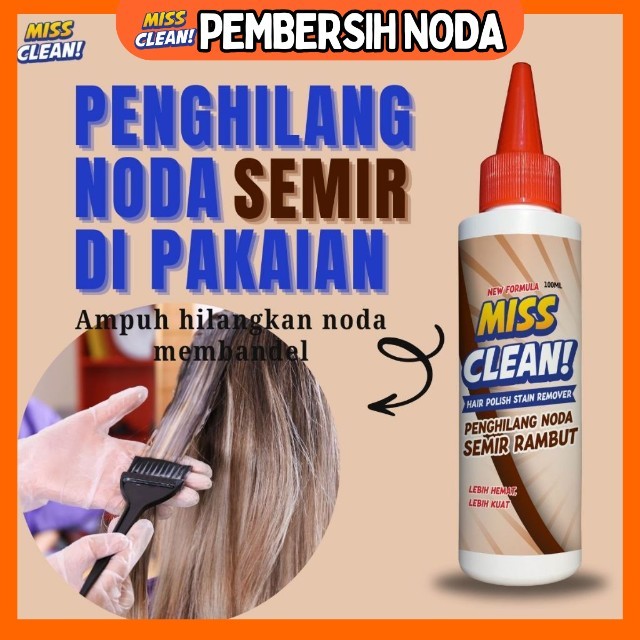 Jual Miss Clean pembersih noda semir rambut di baju pakaian seragam ...