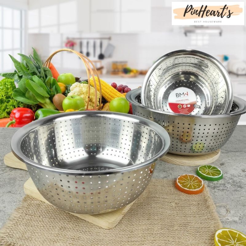Jual HSO - BASKOM LUBANG TEMPAT CUCI BUAH SAYUR BUAH STAINLESS STEEL ...